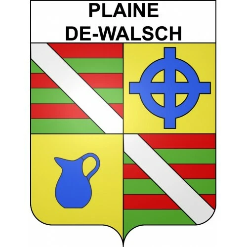 PLAINE-DE-WALSCH 57 VILLE sticker blason écusson autocollant adhésif EUR 3,99 - PicClick FR