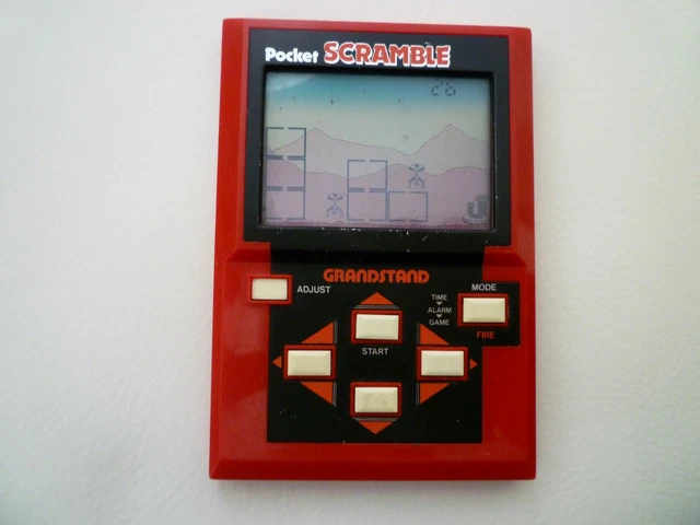 GRANDSTAND POCKET SCRAMBLE Vintage Retro 1980'S Electronic Handheld ...