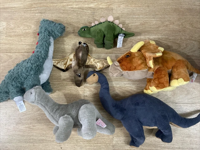 13” DINOSAURS SOFT Toy Plush Cuddly Puppet Co M&S Keel Jurassic World ...