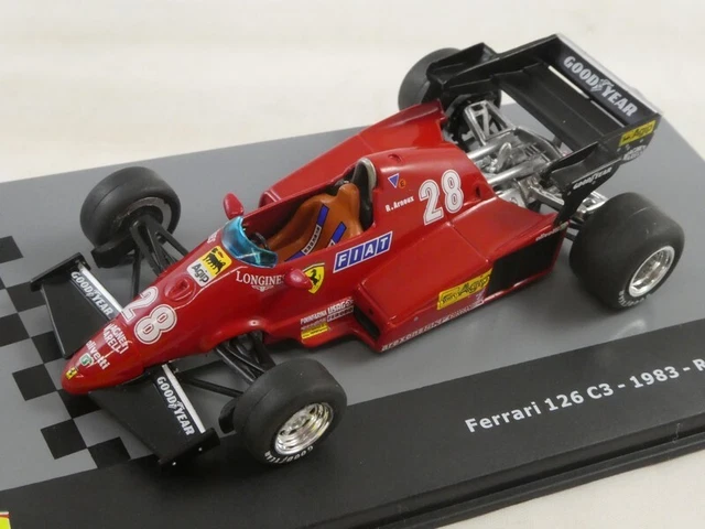 ALTAYA DIE CAST Ferrari 126 C3 Turbo #28 René Arnoux 1983 1/43 LAF1535 ...