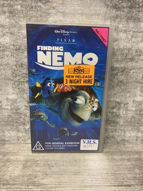 FINDING NEMO DISNEY Pixar VHS Video Tape Animatio Cartoon Family Movie ...