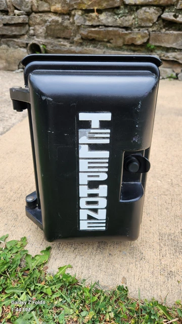 VINTAGE ALLEN TELEPHONE Cast Aluminum Industrial Emergency Call Box W ...