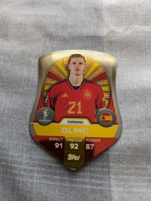 TOPPS EURO 2024 Match Attax - Dani Olmo Chrome Shield Card SC8 £3.99 ...