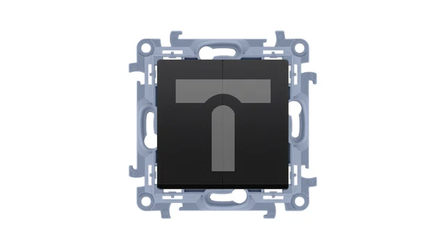 SIMON 10 DOUBLE stair switch without pictogram (module) 10AX, 250V ...