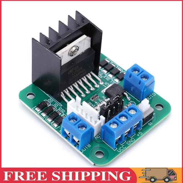 L298N DC MOTOR Driver Module H-Bridge DC Stepper Motor Board for Smart ...