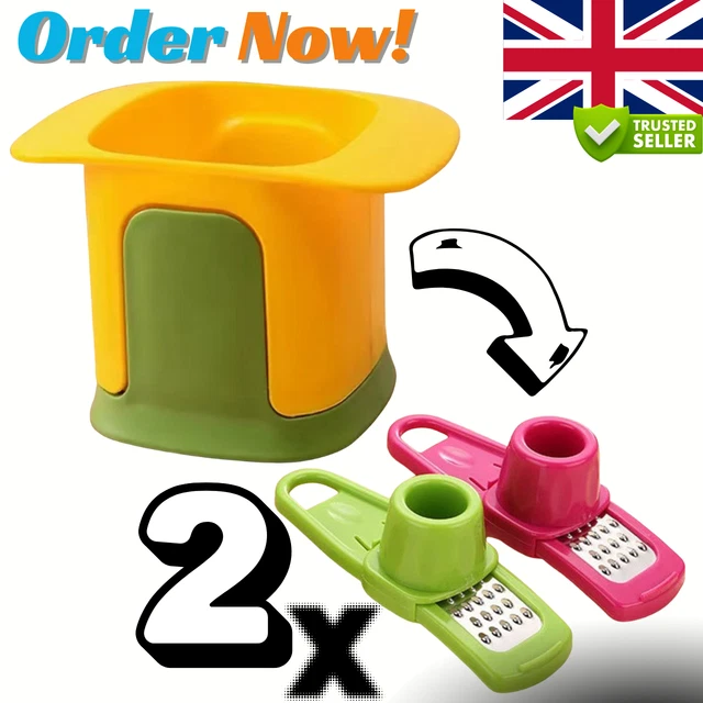 MANUAL POTATO CHOPPER & Veg Cutter Set with 2X Ginger Garlic Grater ...