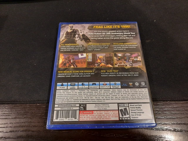 DUKE NUKEM 3D 20th Anniversary World Tour (Sony PlayStation 4 PS4) New ...