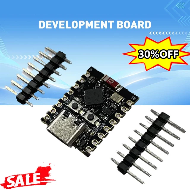 ESP32-C3 SUPER MINI WiFi Bluetooth Development Board UART 32-bit I2CSPI ...