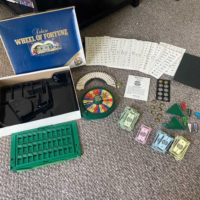 VINTAGE WHEEL OF Fortune Deluxe Edition Board Game 1986 Pressman #5656 ...