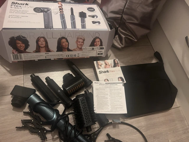 SHARK FLEXSTYLE TEAL 5-in-1 Air Styler Hair Dryer HD450TLEU Great ...