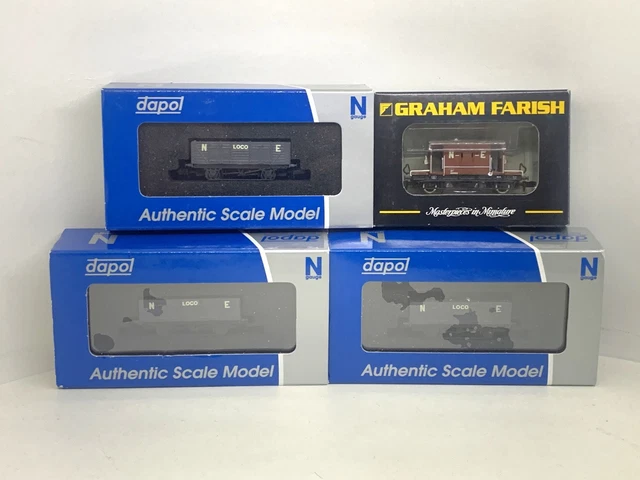 N GAUGE LNER Wagons x4 Farish/Parkside Kit Built £40.00 - PicClick UK