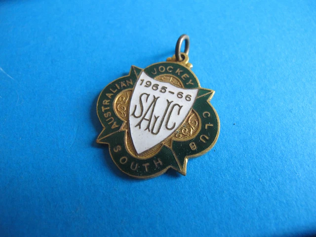 1965 66 HORSE Racing SAJC South Australian Jockey Club Enamel Badge $24 ...