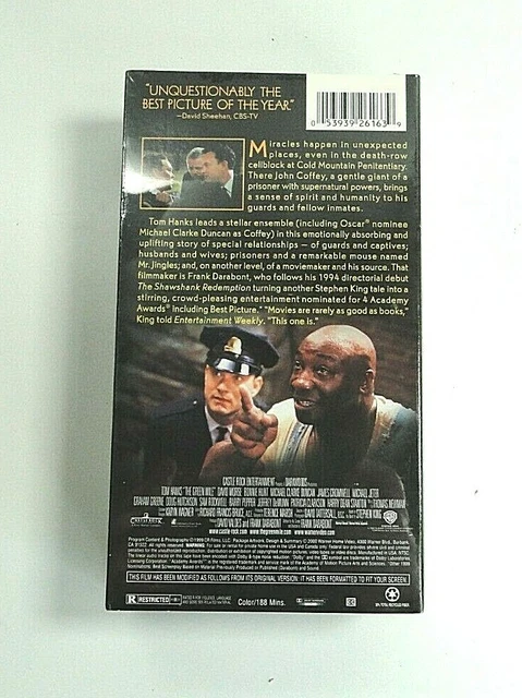 THE GREEN MILE Michael Clark Duncan, Tom Hanks VINTAGE VHS FACTORY ...