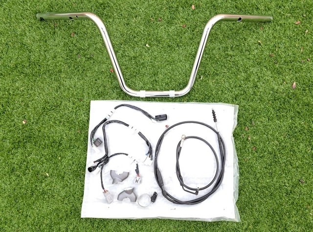 GENUINE TRIUMPH BOBBER Speed Master High Ape Handle Bar Kit & Extended ...