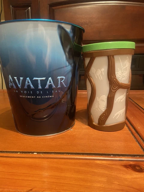 AVATAR THE WAY Of Water Cineplex Metal Popcorn Bucket And Totem Cup ...