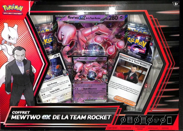 POKÉMON TCG MEWTWO EX de la Team Rocket Neu - coffret dechiré et ...