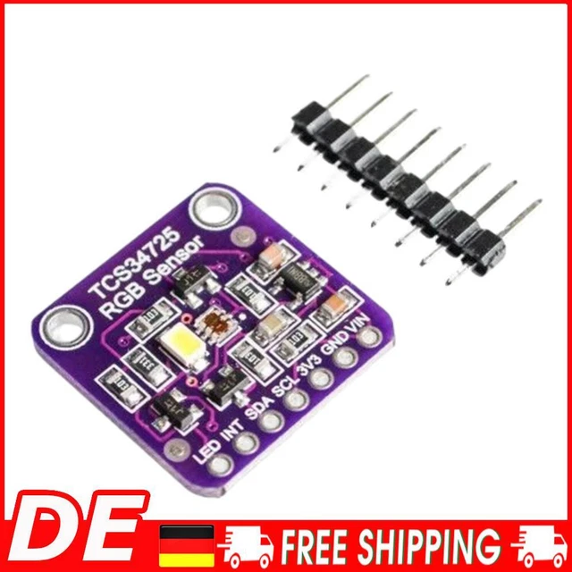 TCS34725 RGB-FARBSENSOR-ERKENNUNGSMODUL FÜR Arduino STM32 (lila ...