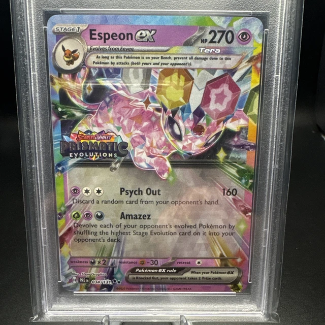 PSA 10 2025 Pokemon Prismatic Evolutions Surprise Stamp Exclusive ...