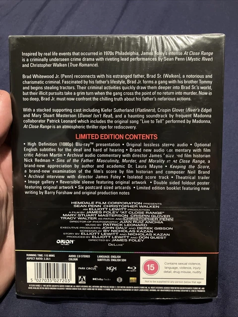 ARROW VIDEO AT Close Range Limited Edition Blu Ray Brand New Sealed ...