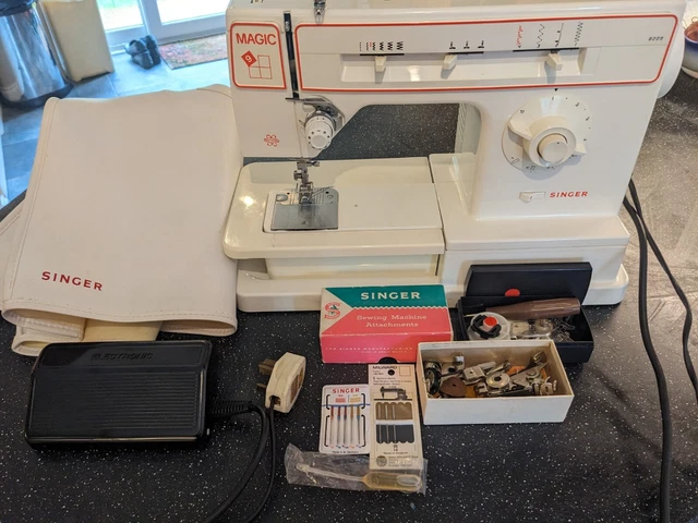SINGER MAGIC 9 Electronic Sewing Machine With Power/Pedal Cable ...