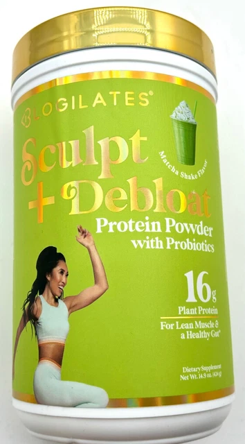 BLOGILATES SCULPT & Debloat Vegan Plant Protein Powder Matcha Probiotic ...