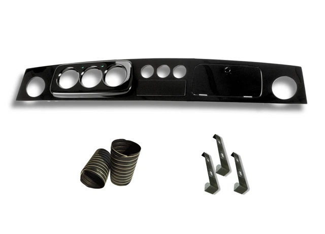 CLASSIC MINI DASHBOARD , Brackets , Vent Set , Black LHD 3 + 3 | Made ...