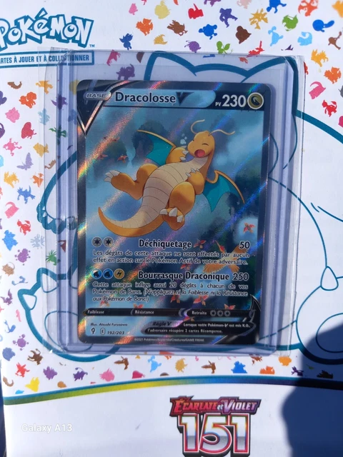 CARTE POKÉMON DRACOLOSSE V 192/203 Alternative Évolution Céleste - Neuf ...
