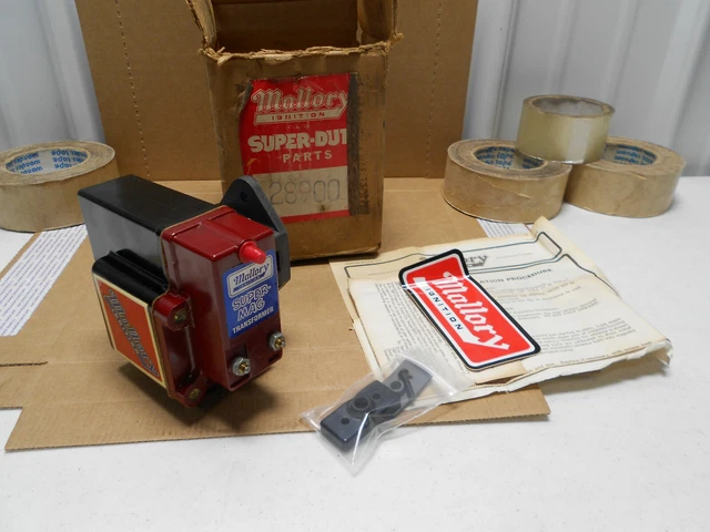 NOS VINTAGE 12V Mallory Distributor Super Mag Transformer 28900 Chevy ...