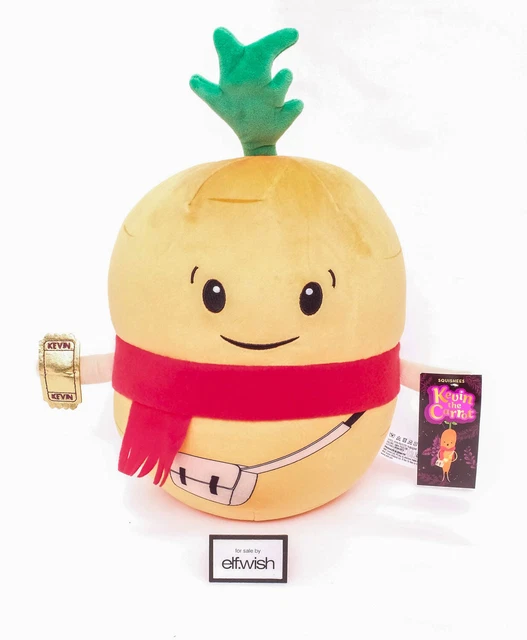 ALDI SQUISHY SOFT Toys Kevin Carrot Willy Wonka With Scarf & Golden ...