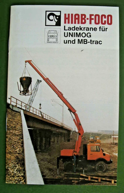 HIAB-FOCO CHARGING CRANES for UNIMOG and MB-trac MERCEDES-BENZ original ...