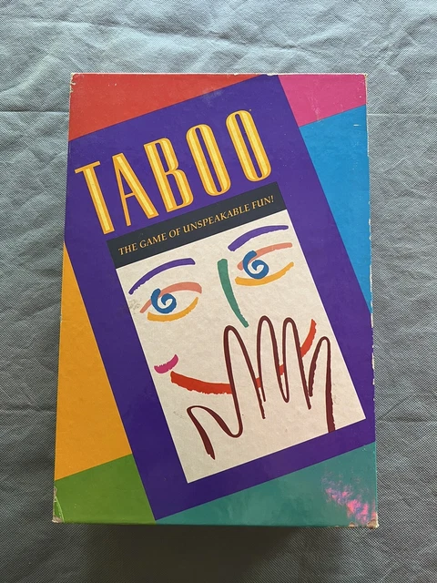 TABOO BOARD Game 1989 Version - Complete Set + Box £10.21 - PicClick UK