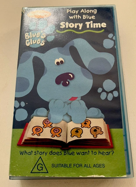 BLUE'S CLUES ~ Play Along With Blue ~ Story Time ~ Rare Vhs Video $19. ...