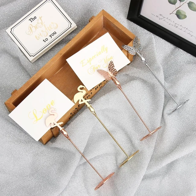 SUPPLIES PAPER CLAMP Photos Clips Place Card Butterfly Shape Clamps ...