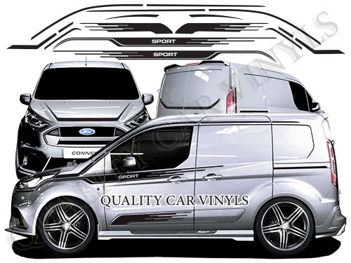 FORD TRANSIT CONNECT racing stripes sport full kit decal graphic vinyl ...