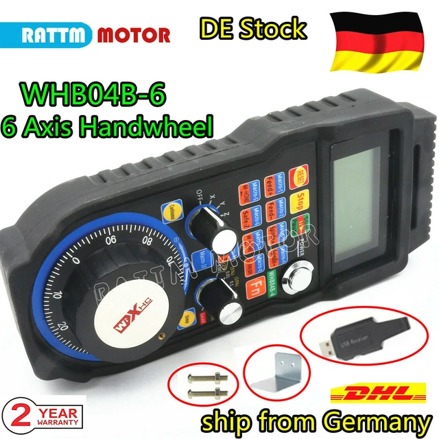 6 AXIS MPG USB Wireless Mach3 CNC Router Remote Handwheel Manual Pulse ... 6 AXIS MPG USB Wireless Mach3 CNC Router Remote Handwheel Manual Pulse ...