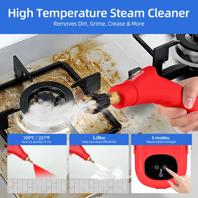 2500W PORTABLE CAR Steam Cleaner Fast Heating Steamer Household Clean ...