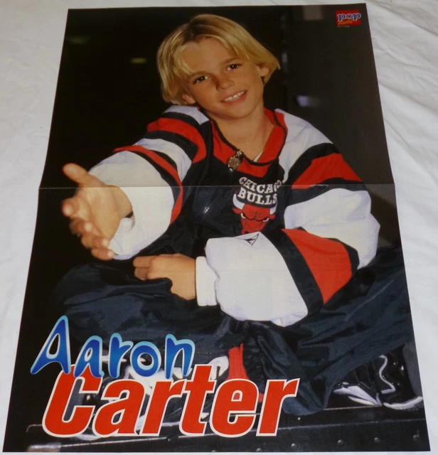 AARON CARTER CENTREFOLD Poster Rare 2 Page Young Boy Crazy Little Party ...