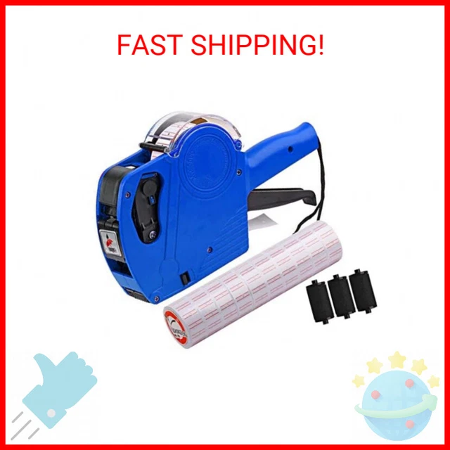 MX-5500 8 DIGITS Price tag Gun with 5000 Sticker Labels and 3 Ink ...