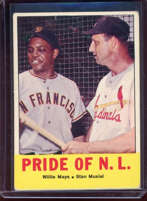 1963 TOPPS WILLIE Mays Stan Musical Pride of NL # 138 San Francisco ...