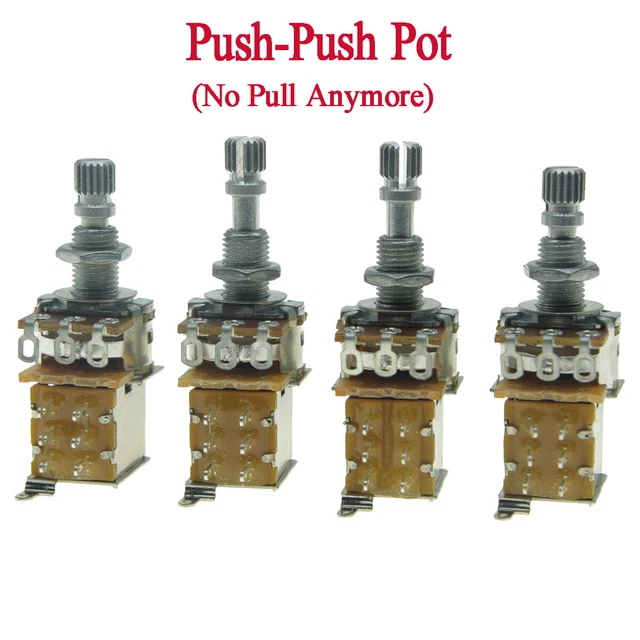 POTS DE GUITARE KAISH Bass Push-Push Pot (sans traction) pots de ...
