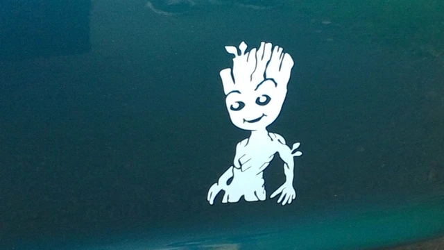 FUNNY BABY GROOT Guardians of the Galaxy Inspired Car Bumper Window ...