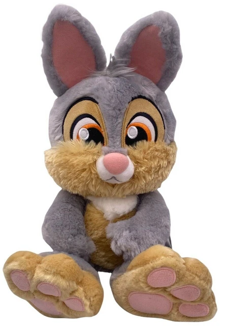DISNEY PARKS THUMPER Plush Gray Bunny Rabbit Stuffed Animal Bambi 12 ...