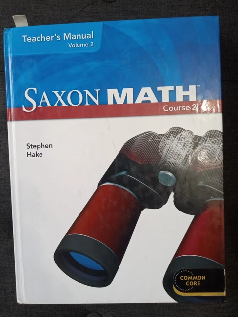 SAXON MATH COURSE 2 Ser.: Saxon Math Course 2 (2006, Hardcover) TE Vol ...