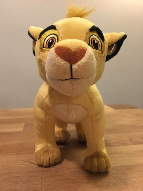 DISNEY LION KING Simba Cub 14" Plush Soft Toy Stuffed Animal Brown Feet ...
