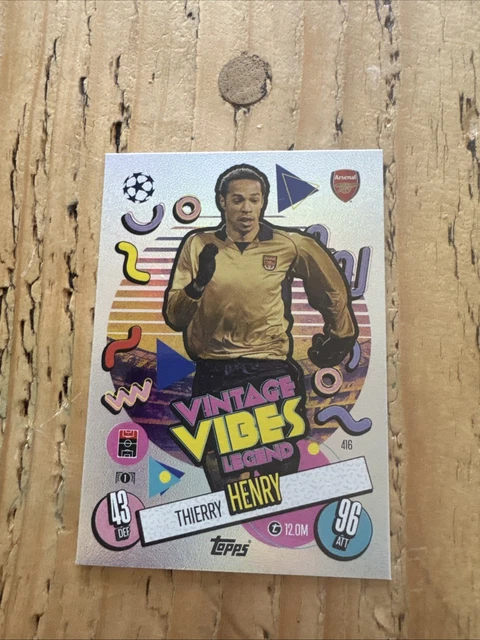 THIERRY HENRY VINTAGE Vibes Legend Match Attax 2024/2025 Arsenal 24/25 # 416 £2.36 - PicClick UK