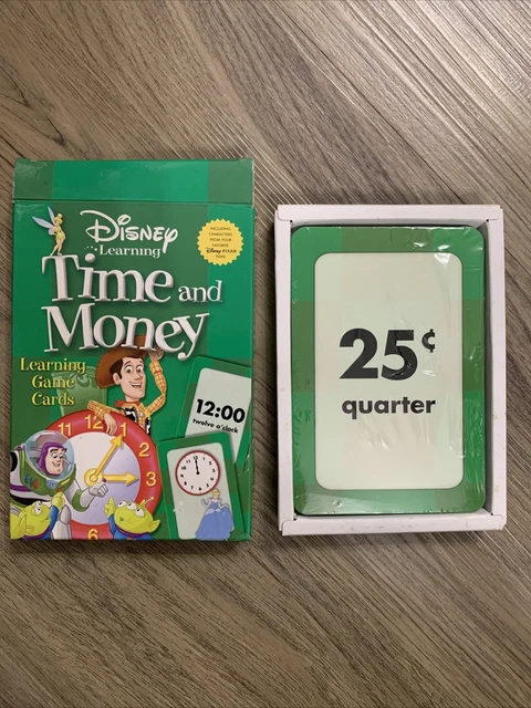 DISNEY TIME AND Money Learning Game Cards 36 Cards Educational NEW $9. ...