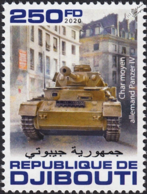 WWII 1940 BATTLE of France / German PzKpfw PANZER IV Tank Stamp (2020 ...