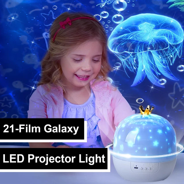 CROWN GALAXY PROJECTOR 21 In 1 Light Lamp Night Dimmable Plug-in ...