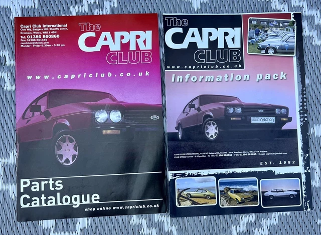THE CAPRI CLUB Magazines & Parts Catalogue. Capri Information £10.79 ...