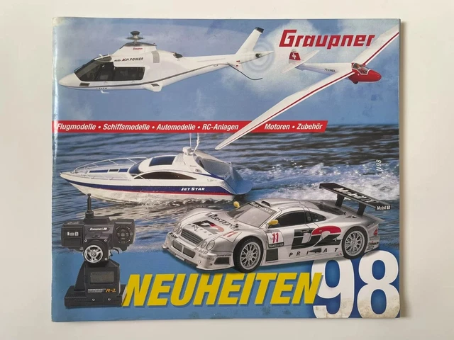 GRAUPNER NEUHEITEN 1998 mit Preisliste Modellbau Katalog EUR 11,99 ...